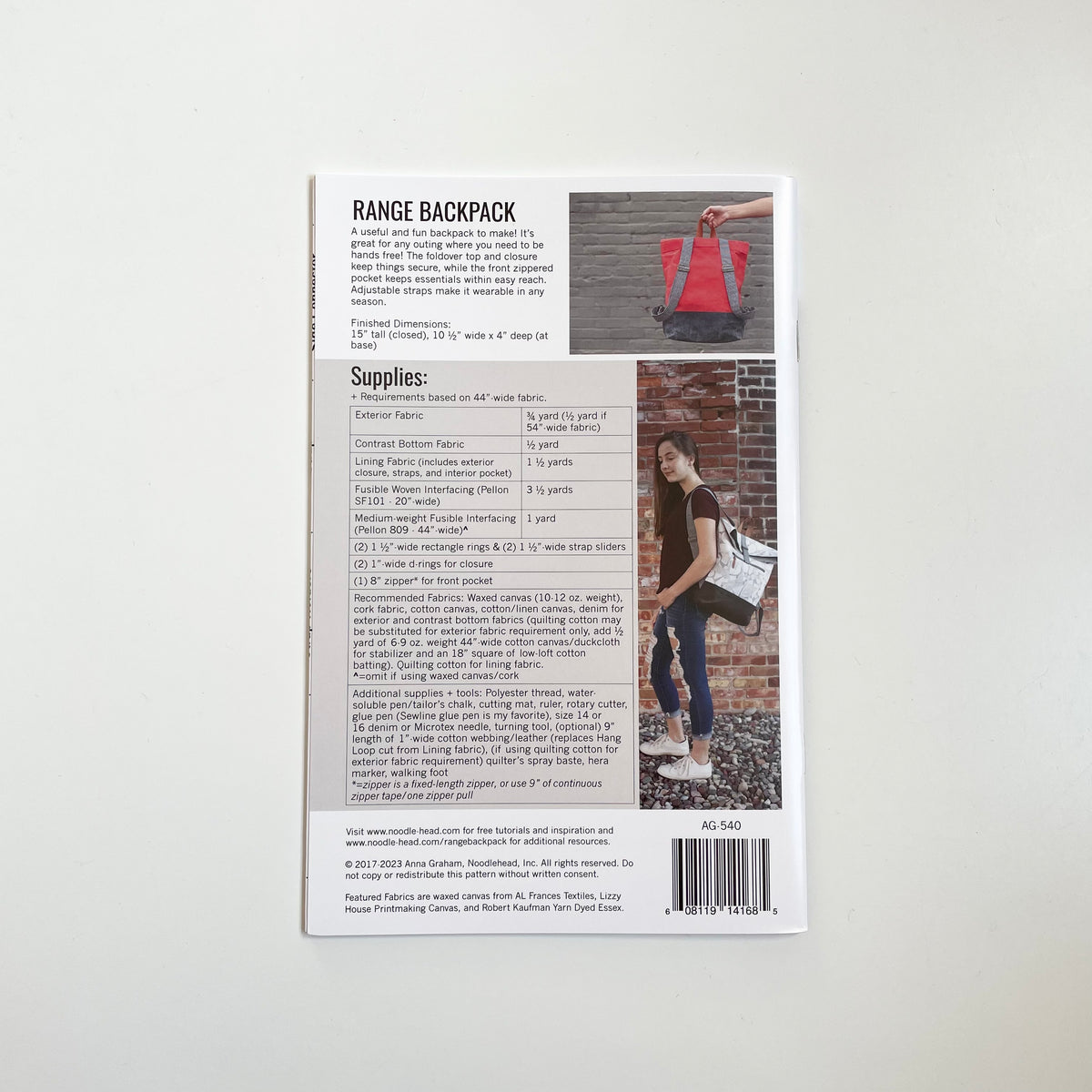 Noodlehead : Range Backpack – Bolt & Spool