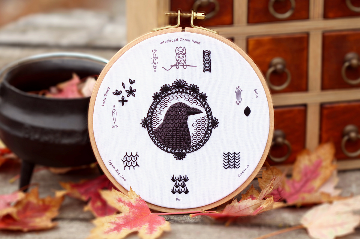 Kiriki Press Embroidery Stitch Sampler - Crow – Bolt & Spool